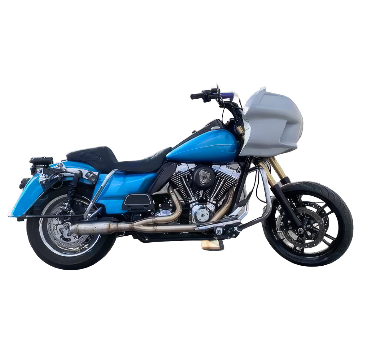 1996–2016 Harley Bagger Short Exhaust | Stealth Pipes