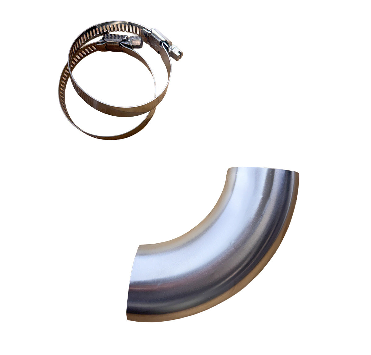 5" / 45 Degree Curved Stainless Steel Heat Shields – Stealth Pipes