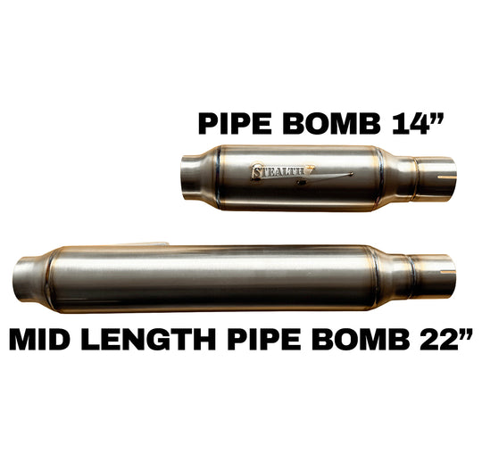 Pipe Bomb Mufflers (Short / Mid / Full) – Stealth Pipes